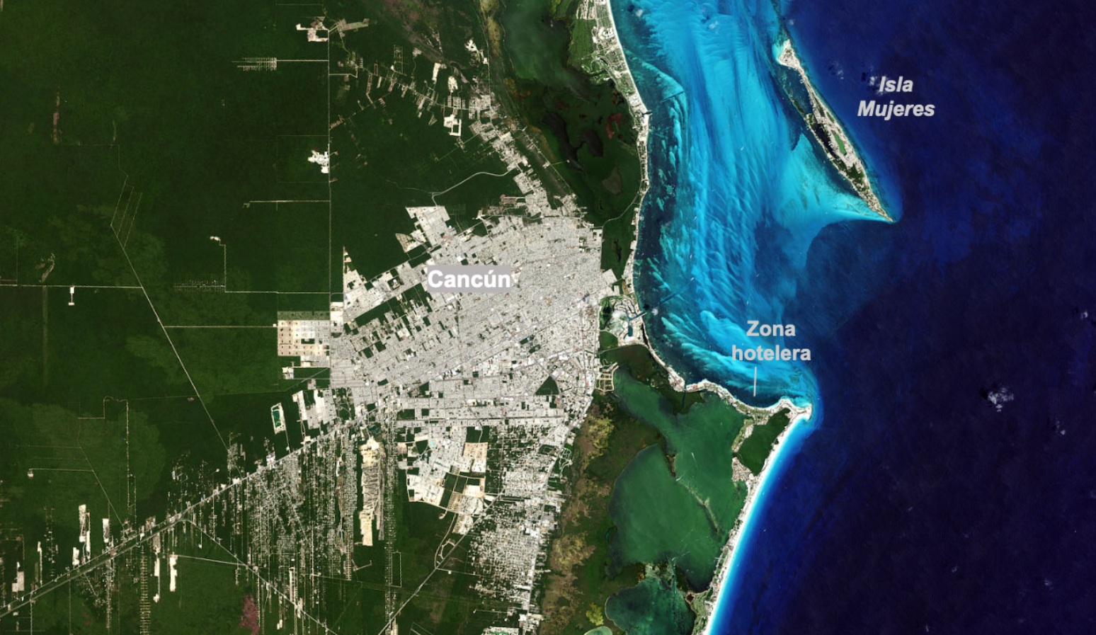 Así ha sido el crecimiento de Cancún: Su evolución desde 1990 hasta el 2024